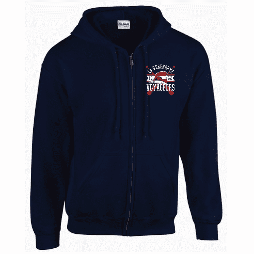 G186 Gildan Heavy Blend 8 oz., 50/50 Full-Zip Hooded Sweatshirt - Navy ...